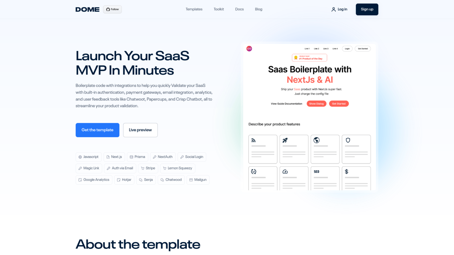 Top 70 Next.js SaaS Boilerplates 2025